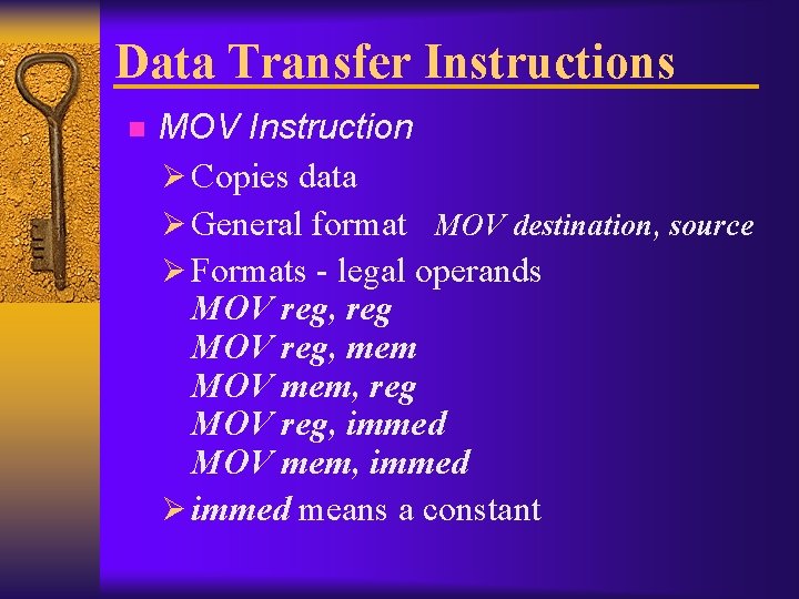 Lecture 4 Data Transfer Addressing and Arithmetic Assembly