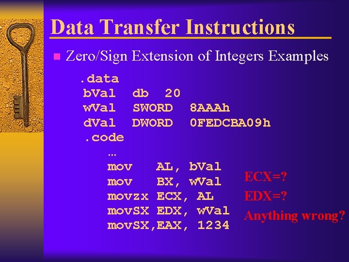 Lecture 4 Data Transfer Addressing and Arithmetic Assembly