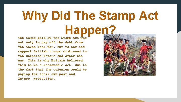 THE STAMP ACT BY David Ortiz Meagan Fernandez