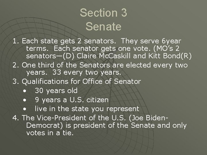 Legislative Branch Article I U S Constitution Section