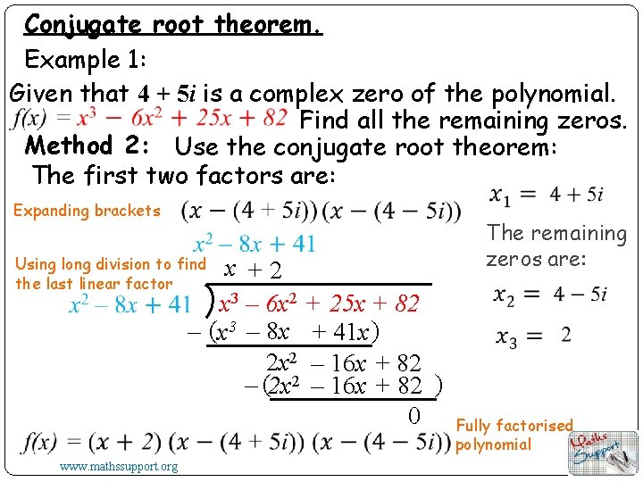 13 January 2022 The fundamental theorem of Algebra