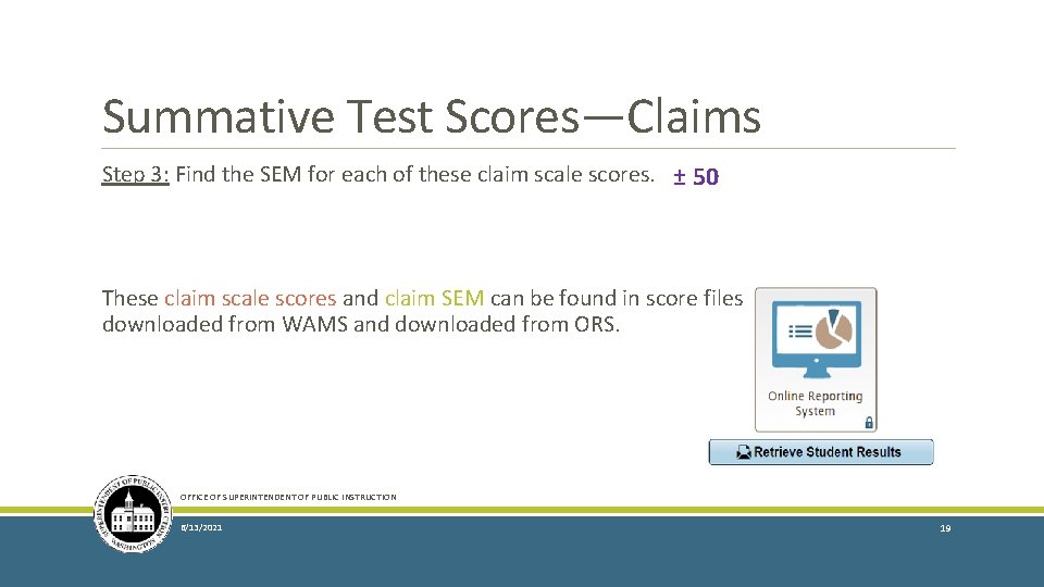 Understanding SBA Scores FROM THE ASSESSMENT DEVELOPMENT TEAM