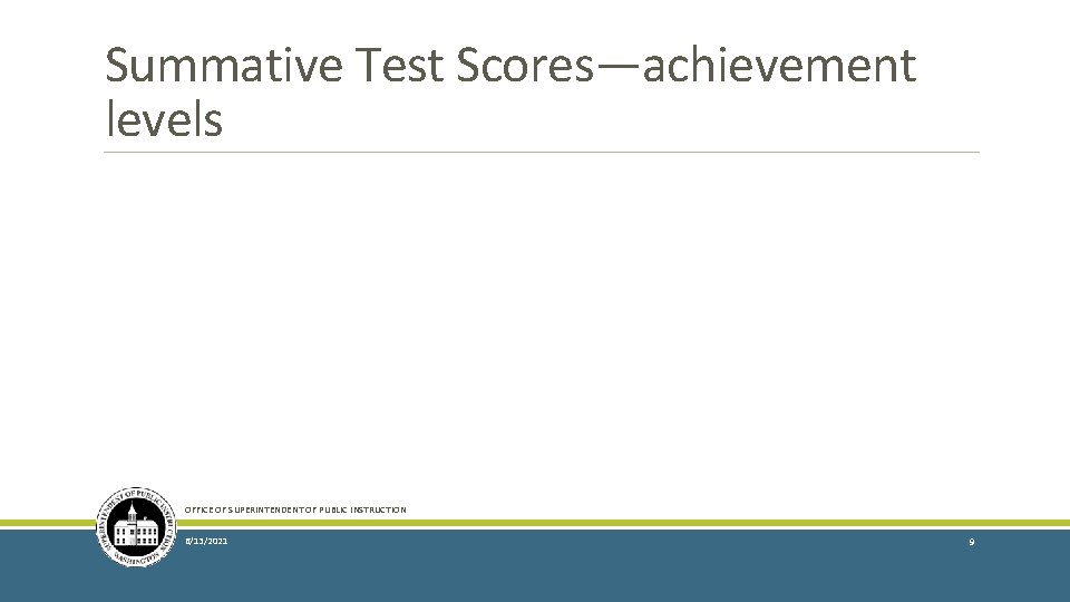 Understanding SBA Scores FROM THE ASSESSMENT DEVELOPMENT TEAM