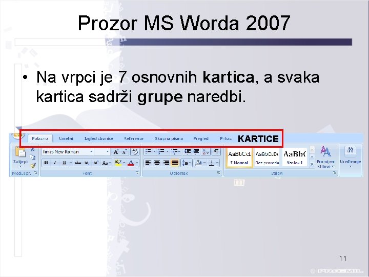 Obrada teksta Programi za obradu teksta 14 6