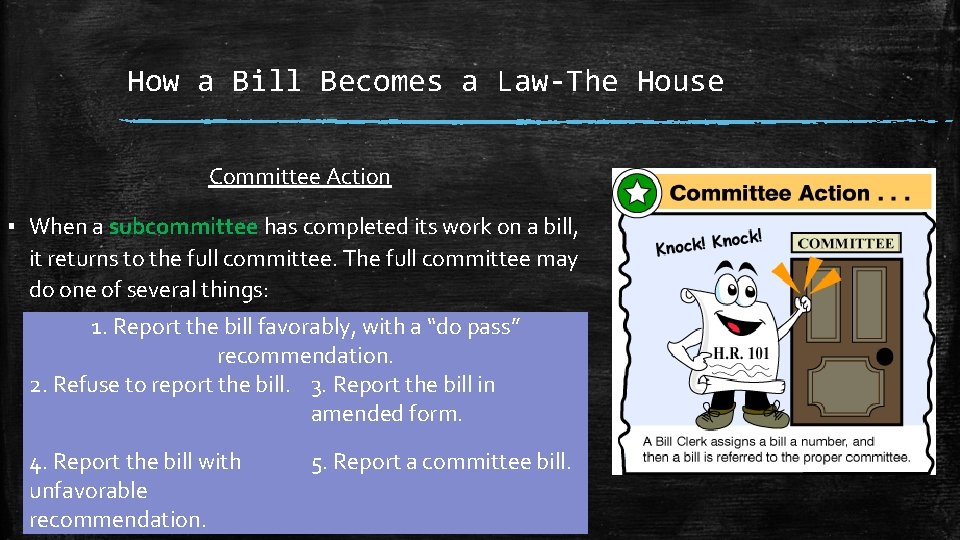 The Legislative Branch Chapter 7 Congress at Work