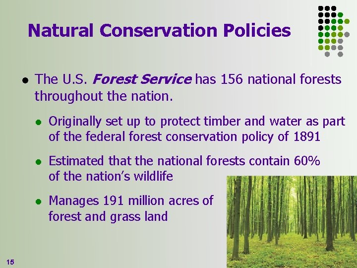 Conserving Wildlife and Wildlife Habitat Lesson Plan NRES