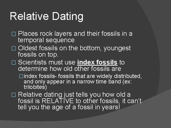 Biology 10 CHAPTER 19 1 THE FOSSIL RECORD
