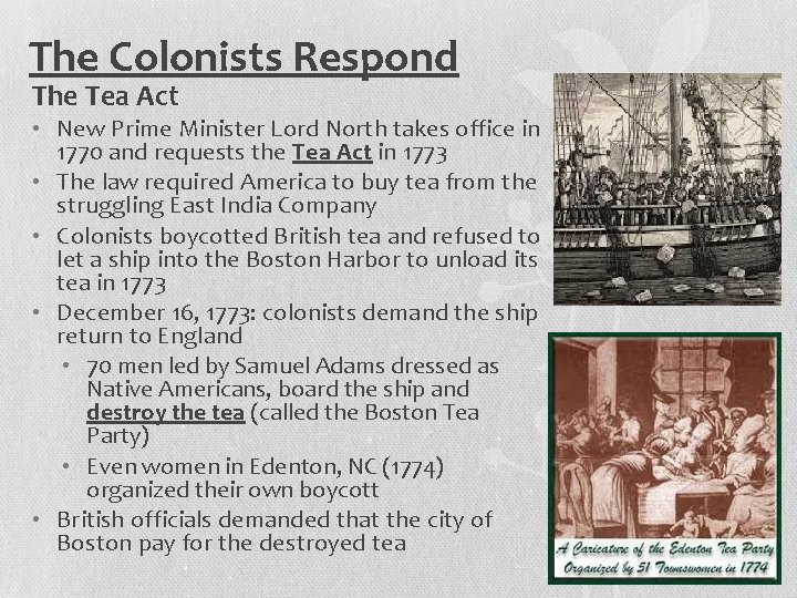 CHAPTER 4 THE REVOLUTIONARY ERA The Big Picture