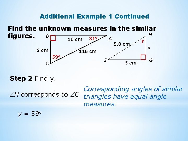 Using Similar Figures 4 5 Vocabulary Indirect measurement