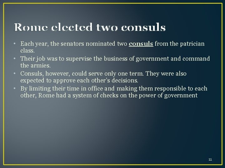 Ancient Rome Objectives Describe the physical and cultural