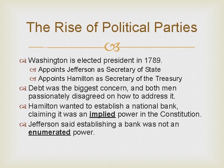 The Young Republic Chapter 1 Lesson 2 What