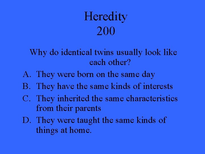 Plants Food Chains Animals Heredity Webs Body Systems