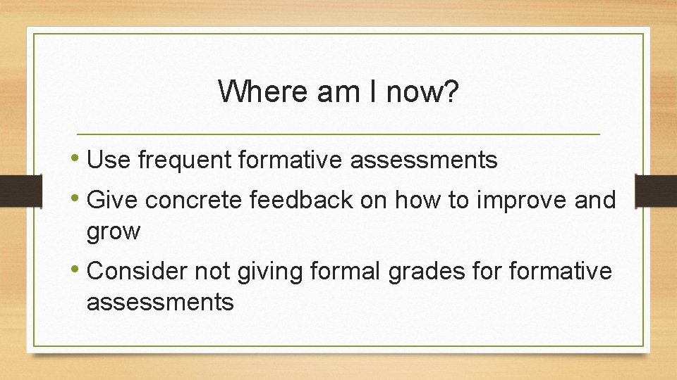 Assessment that Motivates Students Part 2 The Big