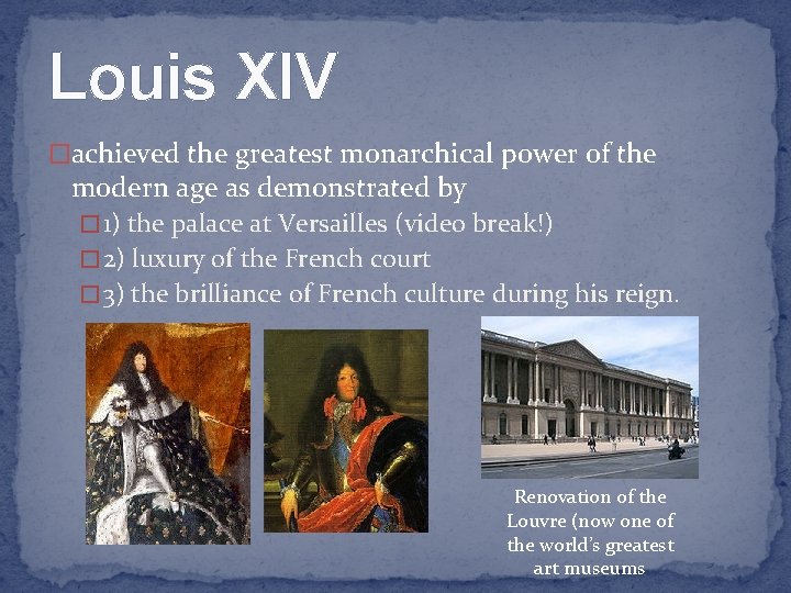 France in the Age of Absolutism Journal Which