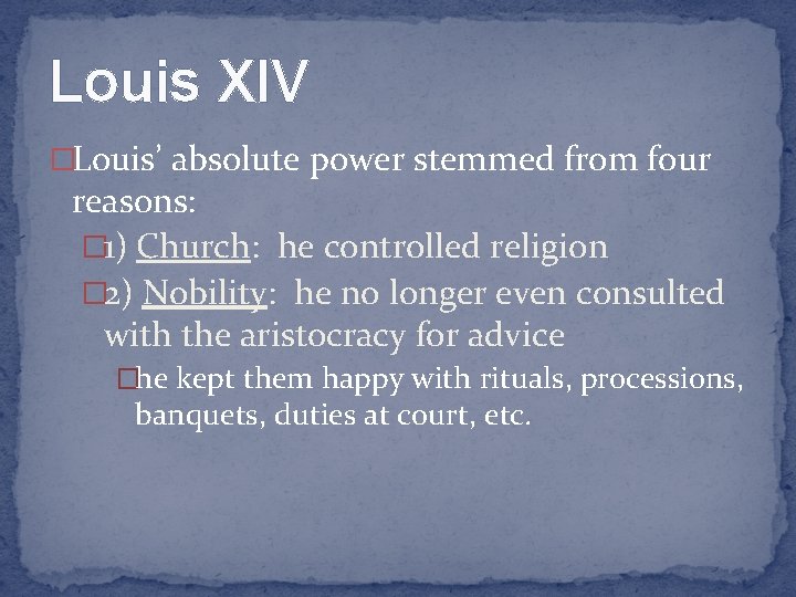 France in the Age of Absolutism Journal Which