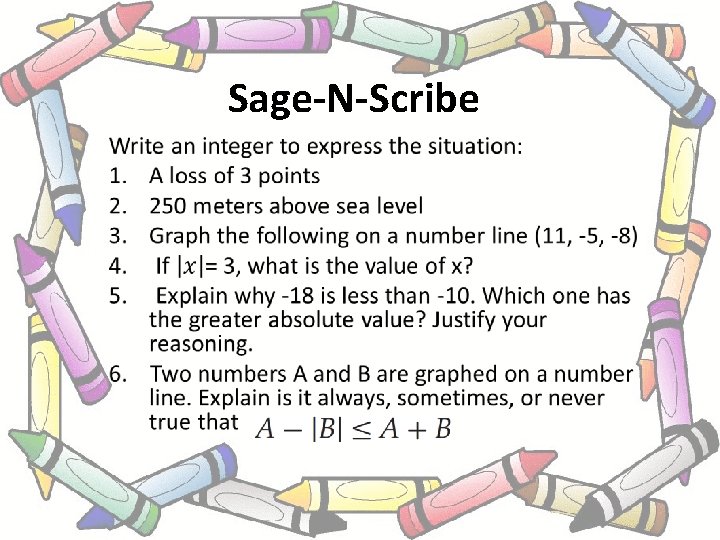 Bell Work Writing Our Goals Write three goals