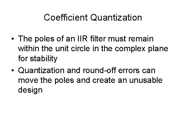 Chapter 6 Infinite Impulse Response Filter Design Objectives