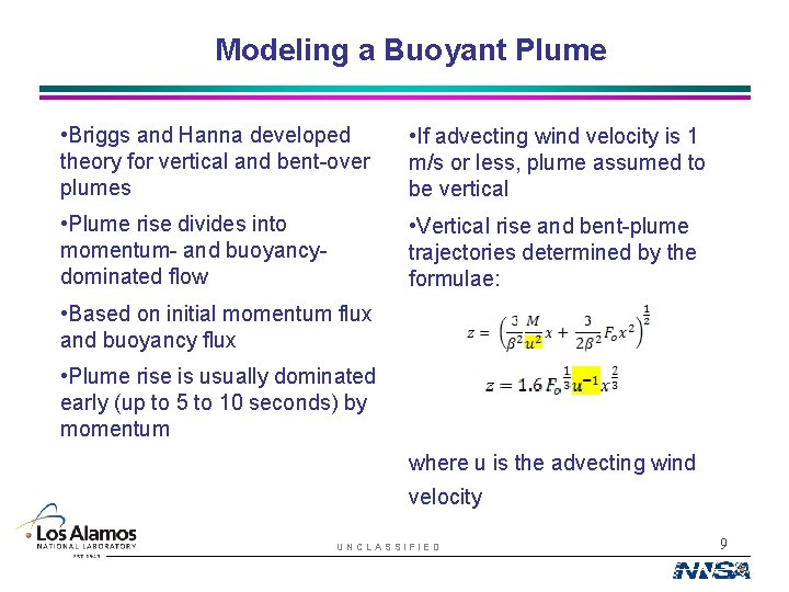 Modeling of Buoyant Plumes of Flammable Natural Gas
