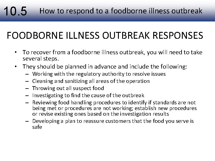 Chapter Number 10 Food Safety Management Systems 1