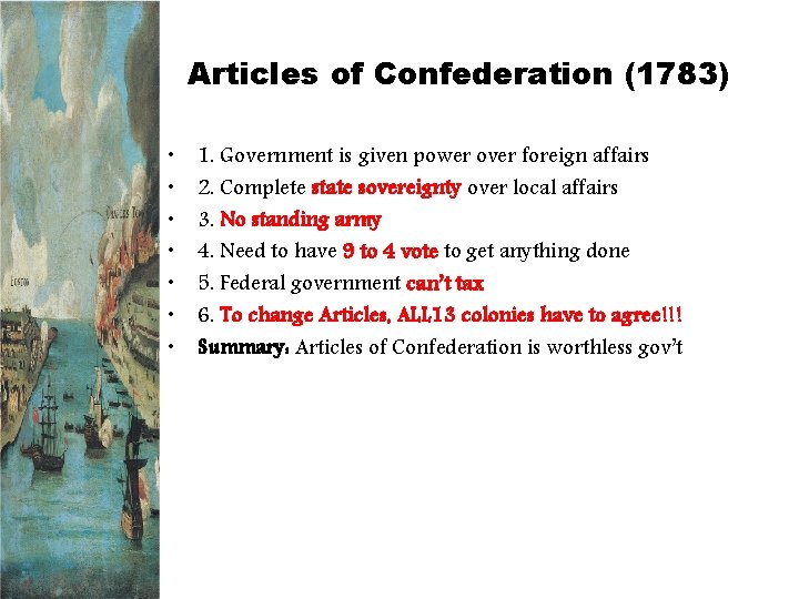 American Revolution Mr Burke American Goals After War