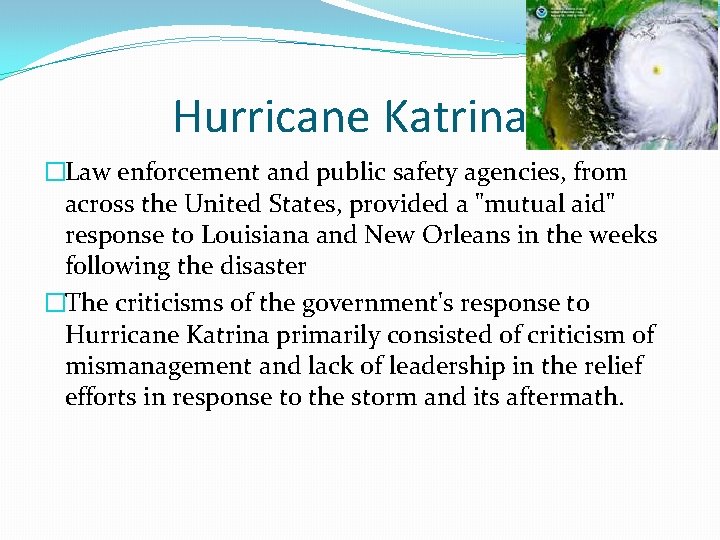 Hurricane Katrina 2005 Cynthia Barrow Block 3 Hurricane