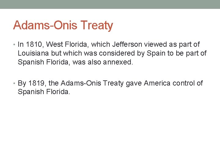 UNIT 4 NEW REPUBLIC Standard 6 Goal Analyze