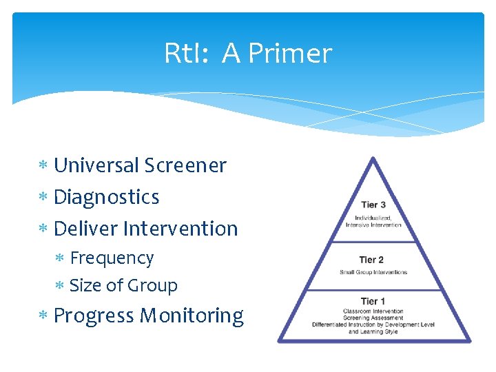 The As and Bs of RTI Maryland College