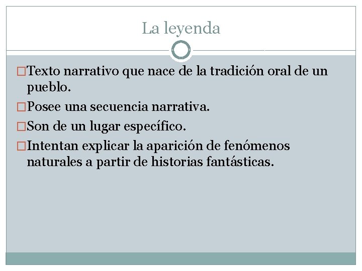 Repaso para la prueba Contenidos Comprensin lectora El