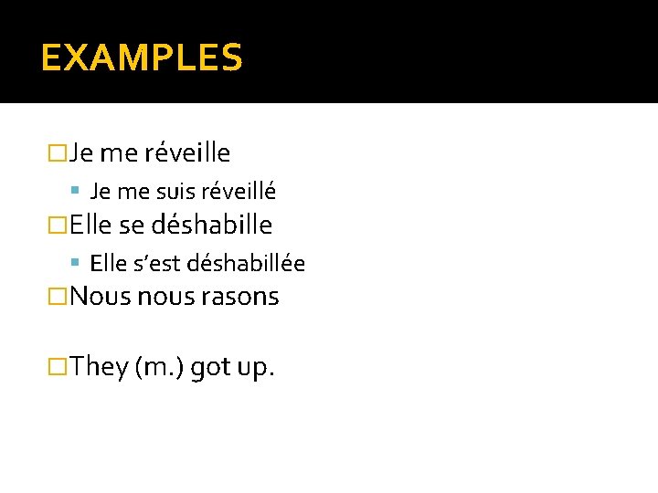 French 2 Grammar 2 Chapter 5 Reflexive Verbs