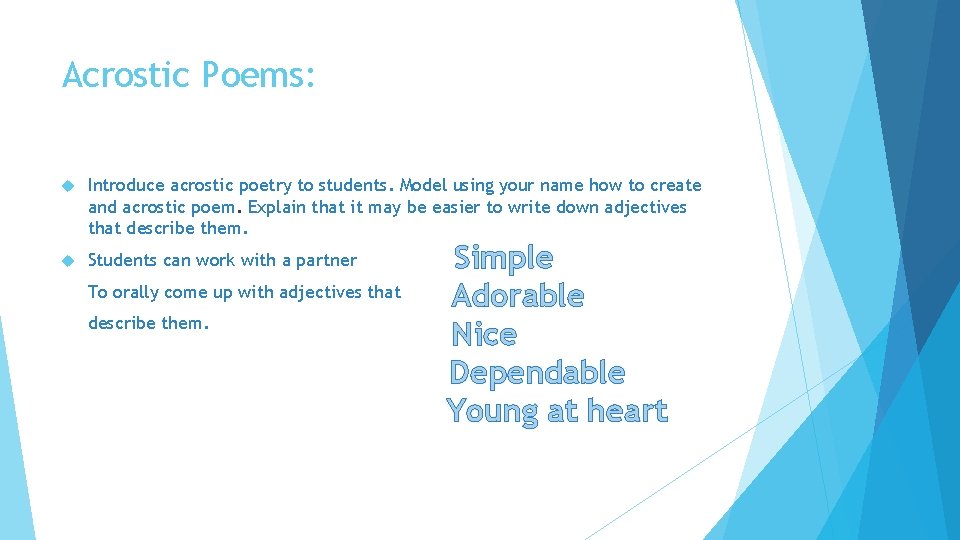 Activity 6 What is my name By Sandra
