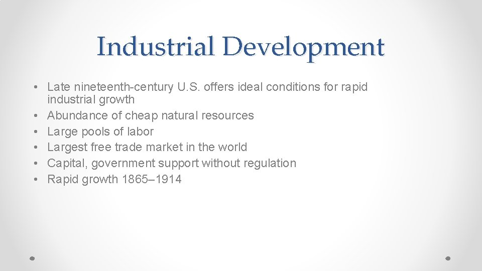 Chapter 17 The Gilded Age Building a Technological