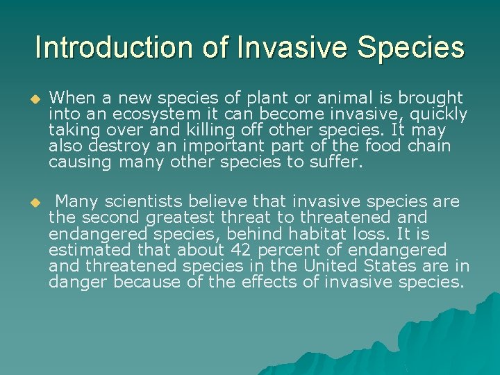 Why are so many animals endangered Brainstorm the