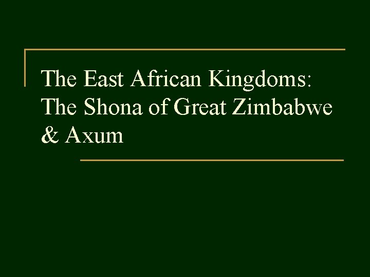 Western African Civilizations Ghana Mali Songhai Bantu n