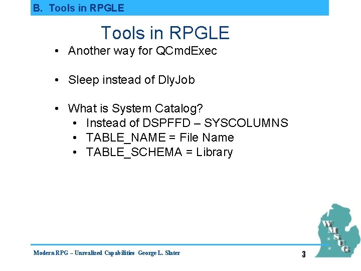 Modern RPG Unrealized Capabilities as easy as A