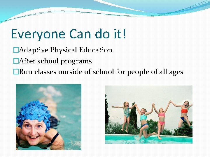 Benefits of a Aquatic Fitness Program in Schools