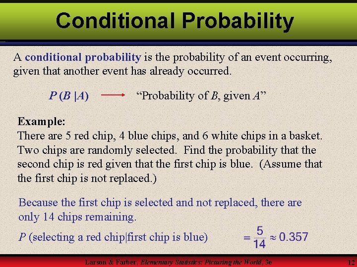 Chapter 3 Probability 3 1 Basic Concepts of