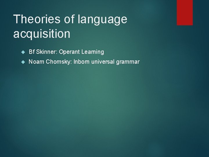 Language Acquisition MS CARMELITANO Bell Ringer How many