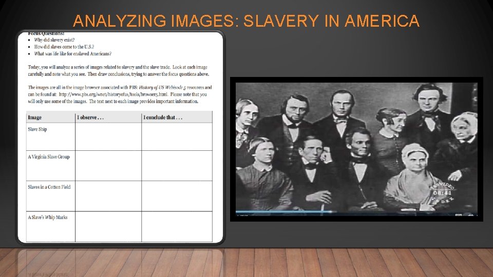 BUILDING CONTEXT FOR THE NARRATIVE SLAVERY IN AMERICA