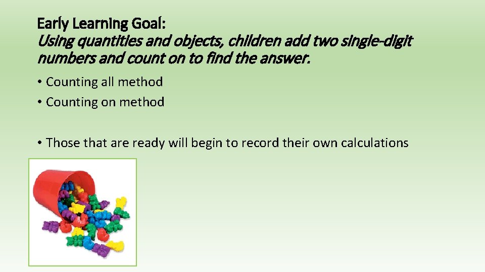 Key Stage 1 Maths Workshop Addition and Subtraction