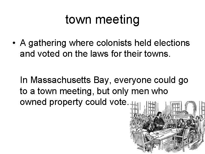 Chapter 5 New England Colonies Vocabulary Review growing