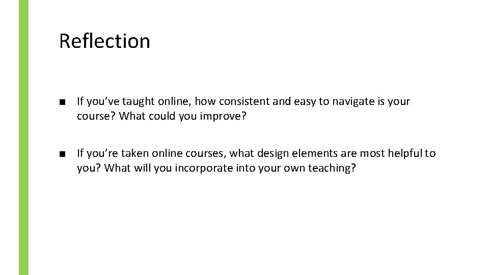 BEST PRACTICES IN ONLINE COURSE AND ASSIGNMENT DESIGN