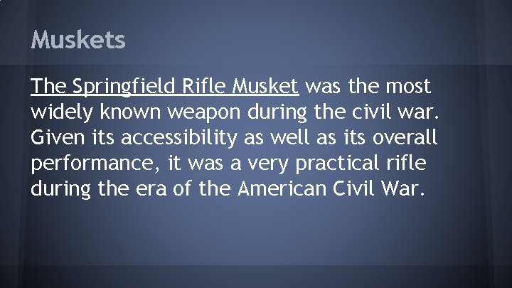 CIvil War WeaponsArms By Levi Spanogle Rifles UNION