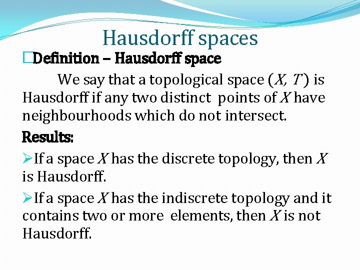 Lecture on Topology Continuity of Topological Spaces By