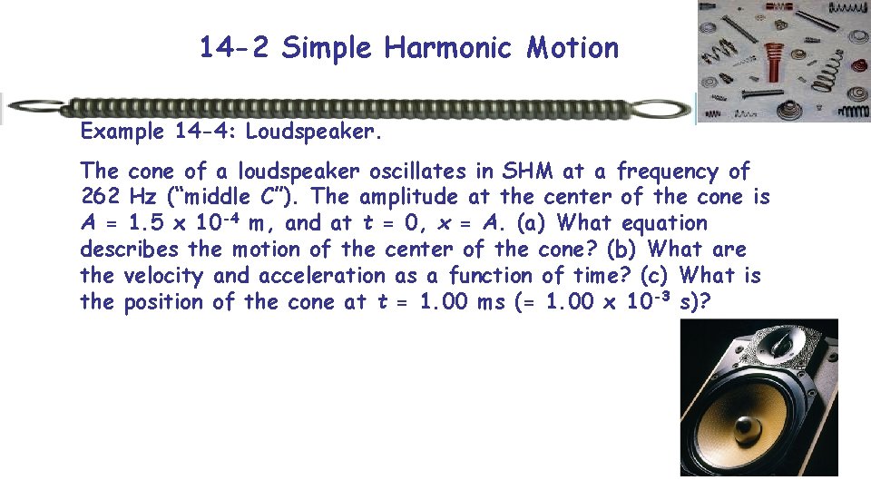 Chapter 14 Simple Harmonic Motion Problem 2 2