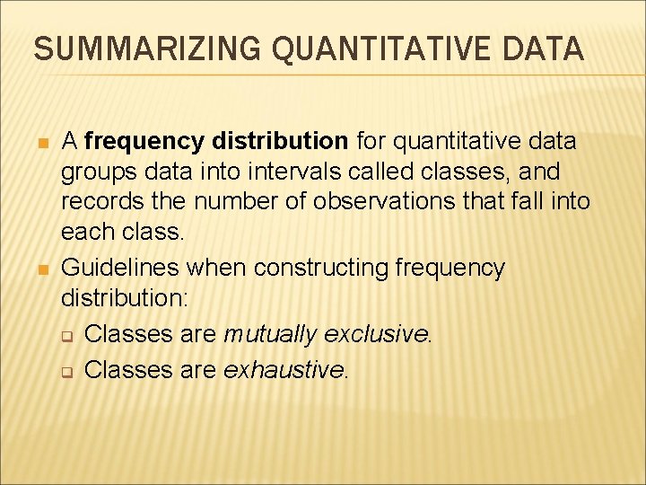 STATISTICS FOR ECONOMICS AND BUSINESS Day 1 a