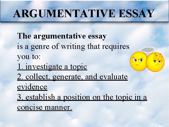 Argumentative Writing Modified from Anca THummel NBCTAYAELA ...