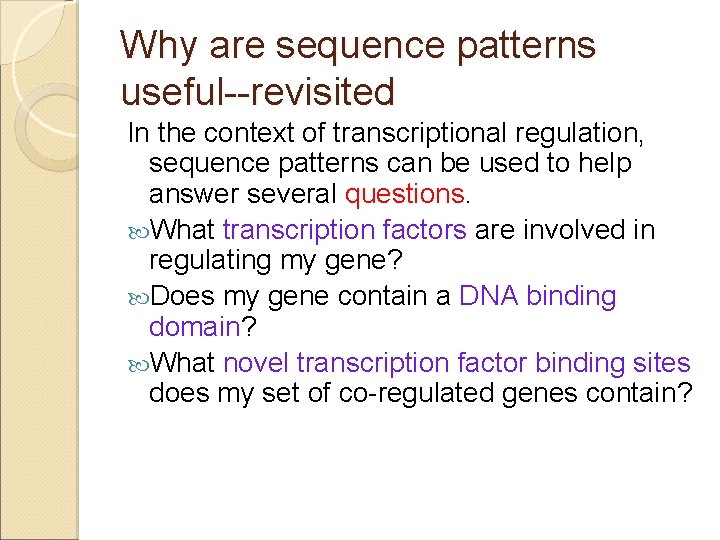 CSCE 555 Bioinformatics Lecture 10 Motif Discovery CHINESE