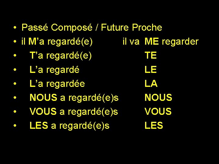 LES PRONOMS PERSONNELS COMPLEMENT DOBJET DIRECT COMPLEMENT DOBJET