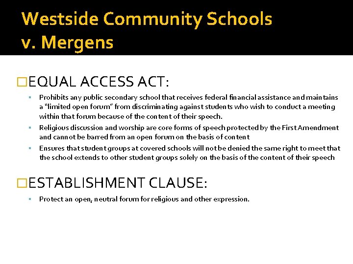 Board of Education of Westside Community Schools V