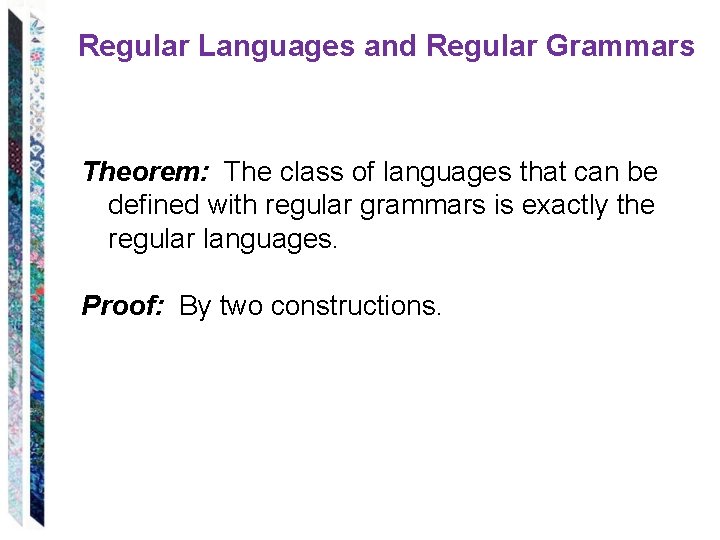 Chapter 7 Regular Grammars Homework All problems page